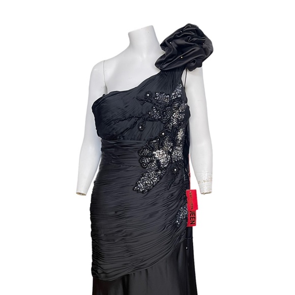May Queen Couture | Dresses | May Queen Couture Black Sequins Beaded ...
